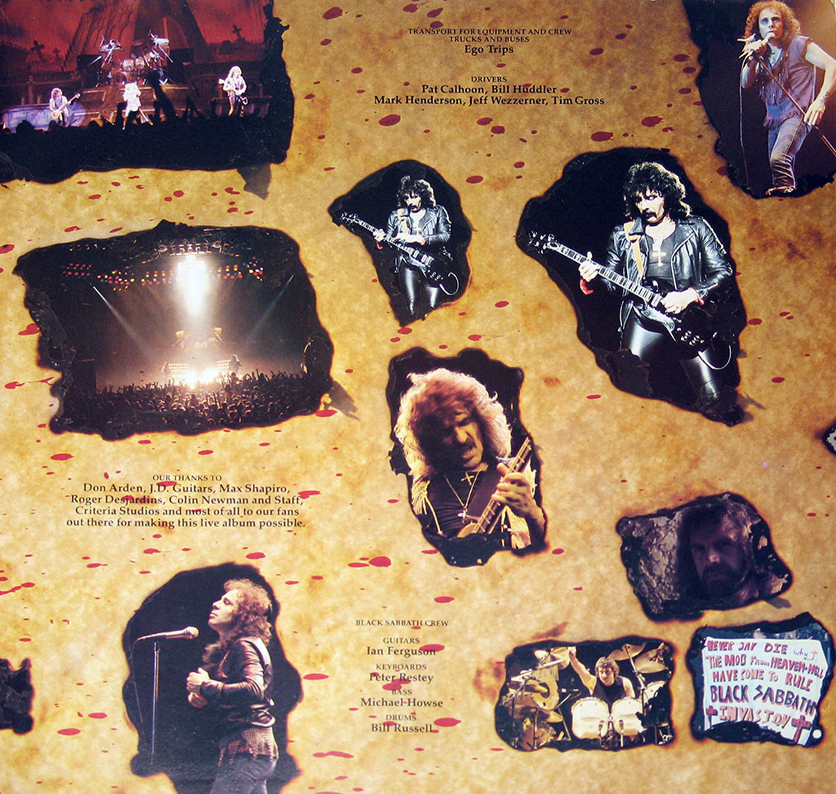 BLACK SABBATH Live Evil is the first official and approved live album ...