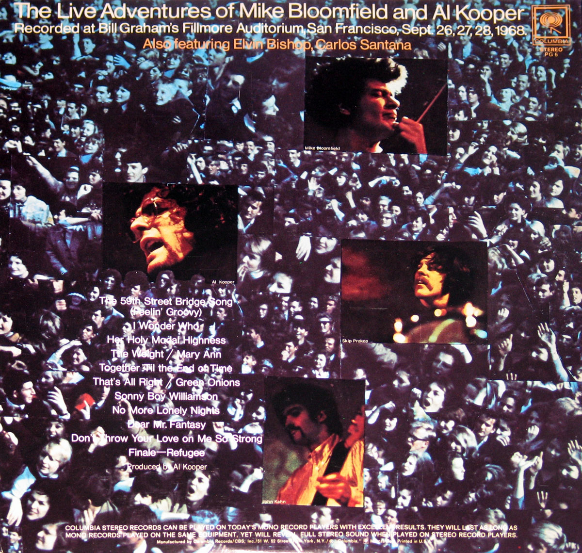 The Live Adventures of Mike Bloomfield and Al Kooper by Mike Bloomfield ...