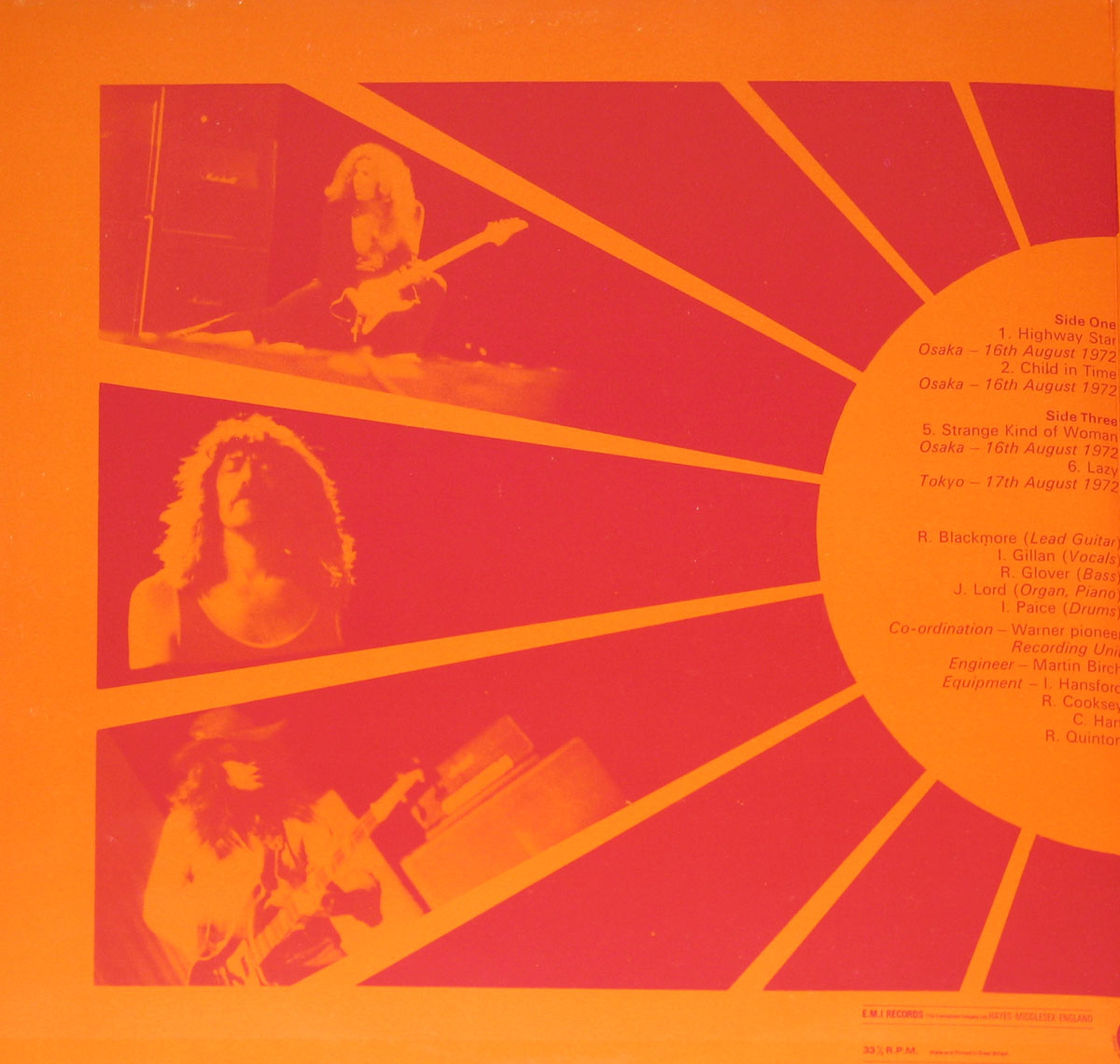 DEEP PURPLE Made in Japan GT BRITAIN Release Album Cover Gallery & 12 ...