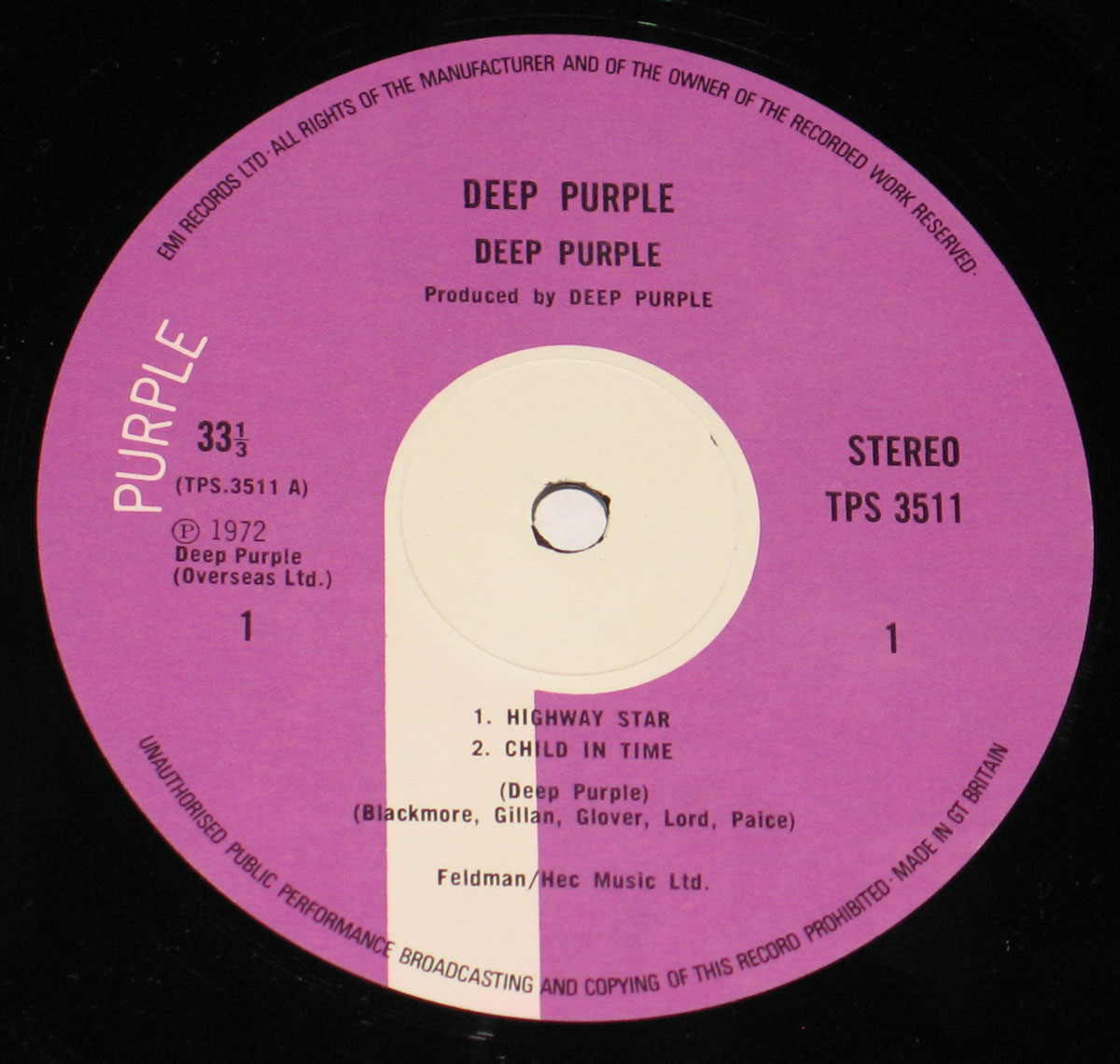 DEEP PURPLE Made in Japan GT BRITAIN Release Album Cover Gallery & 12 ...