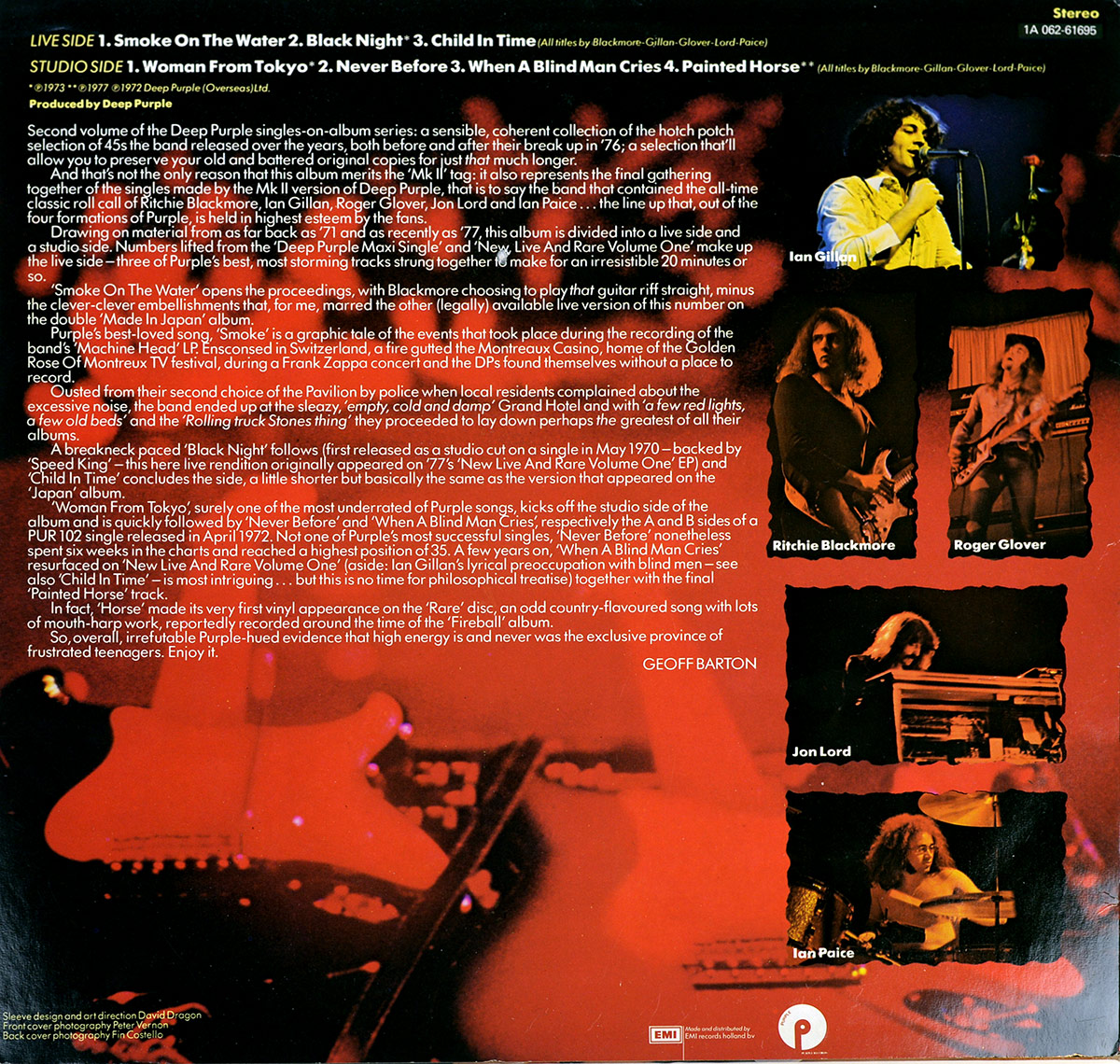 DEEP PURPLE Mark 2 Purple Singles 12" Vinyl Album Cover Gallery ...