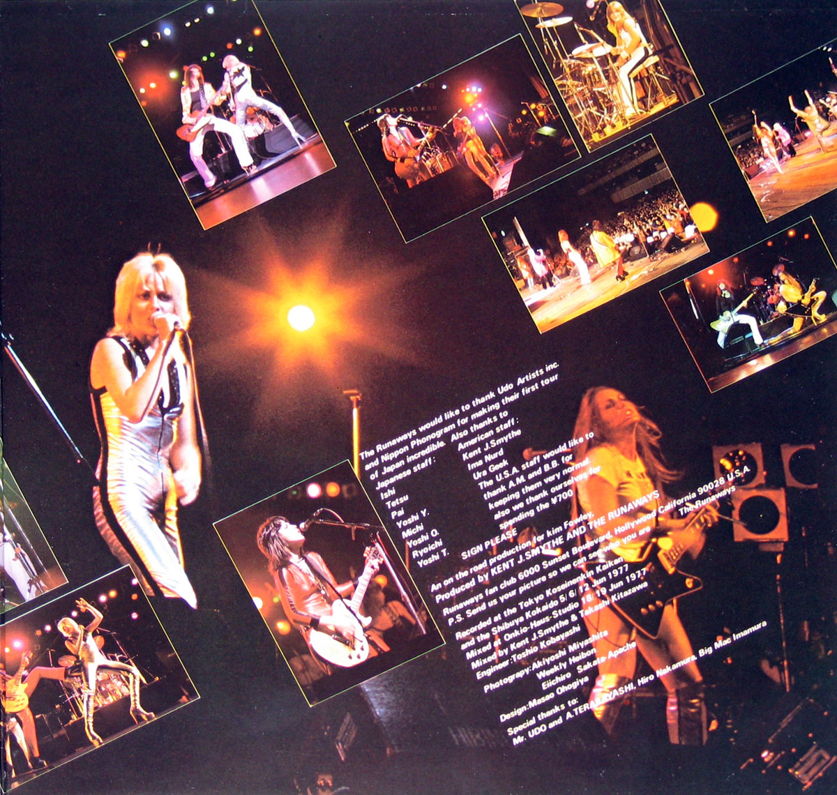 Runaways - Live in Japan 70s Female all-girl Hard-Rock Album Cover ...