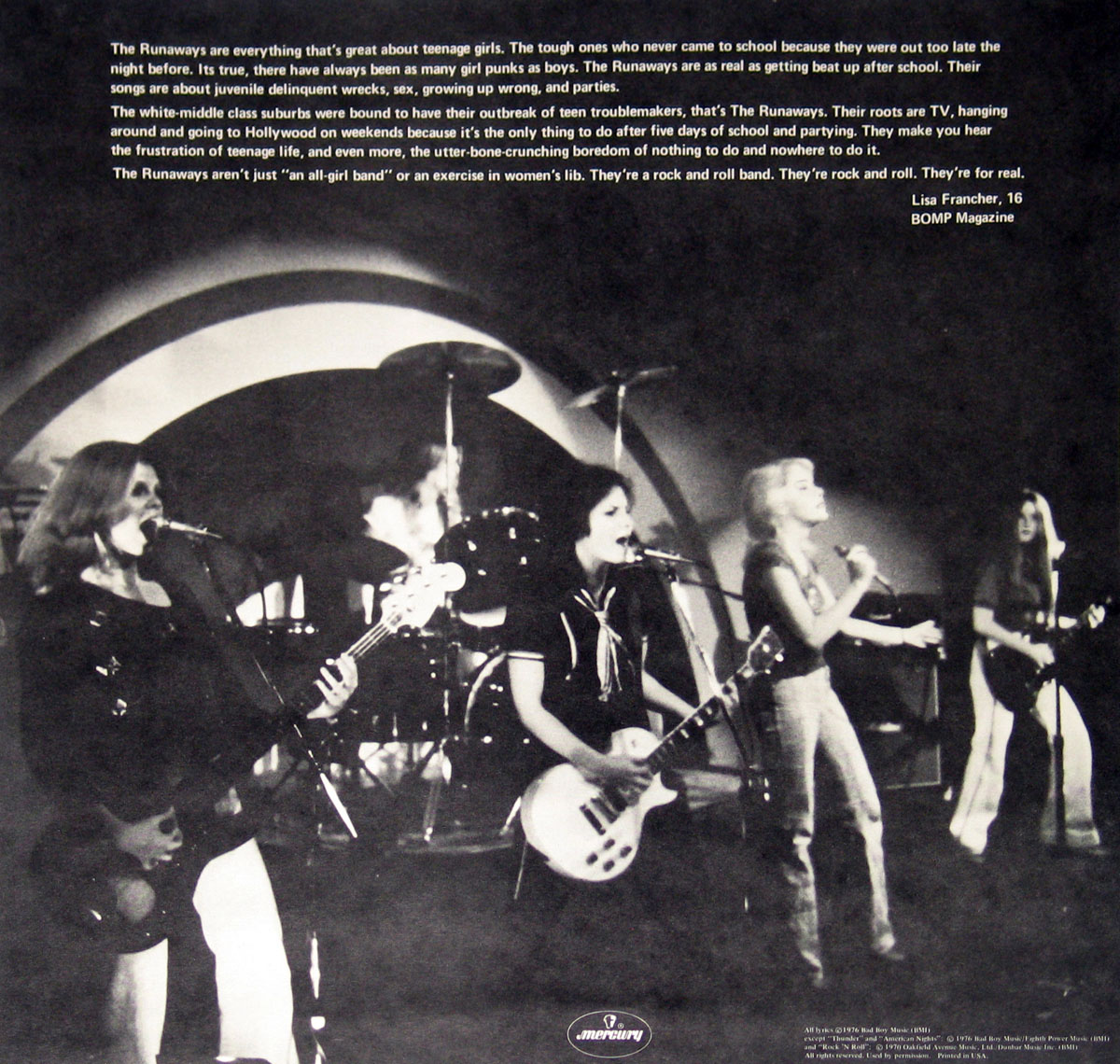 RUNAWAYS The Runaways self-titled 70s Female all-girl Hard-Rock Album ...