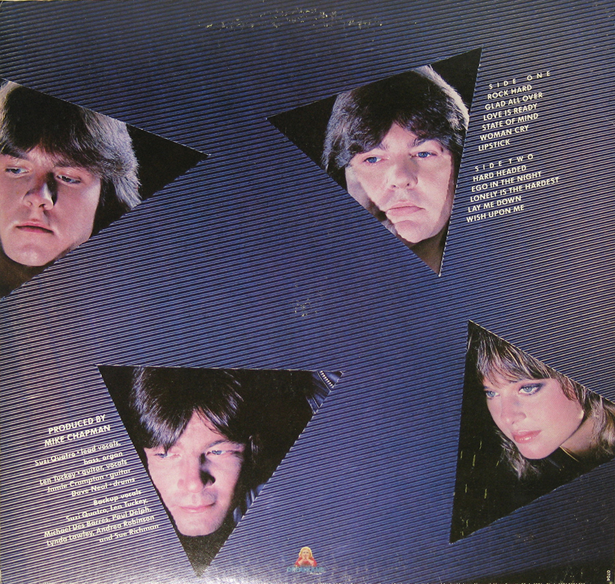 SUZI QUATRO Rock Hard Female Hard Rock / Heavy Metal 12" LP Vinyl Album ...