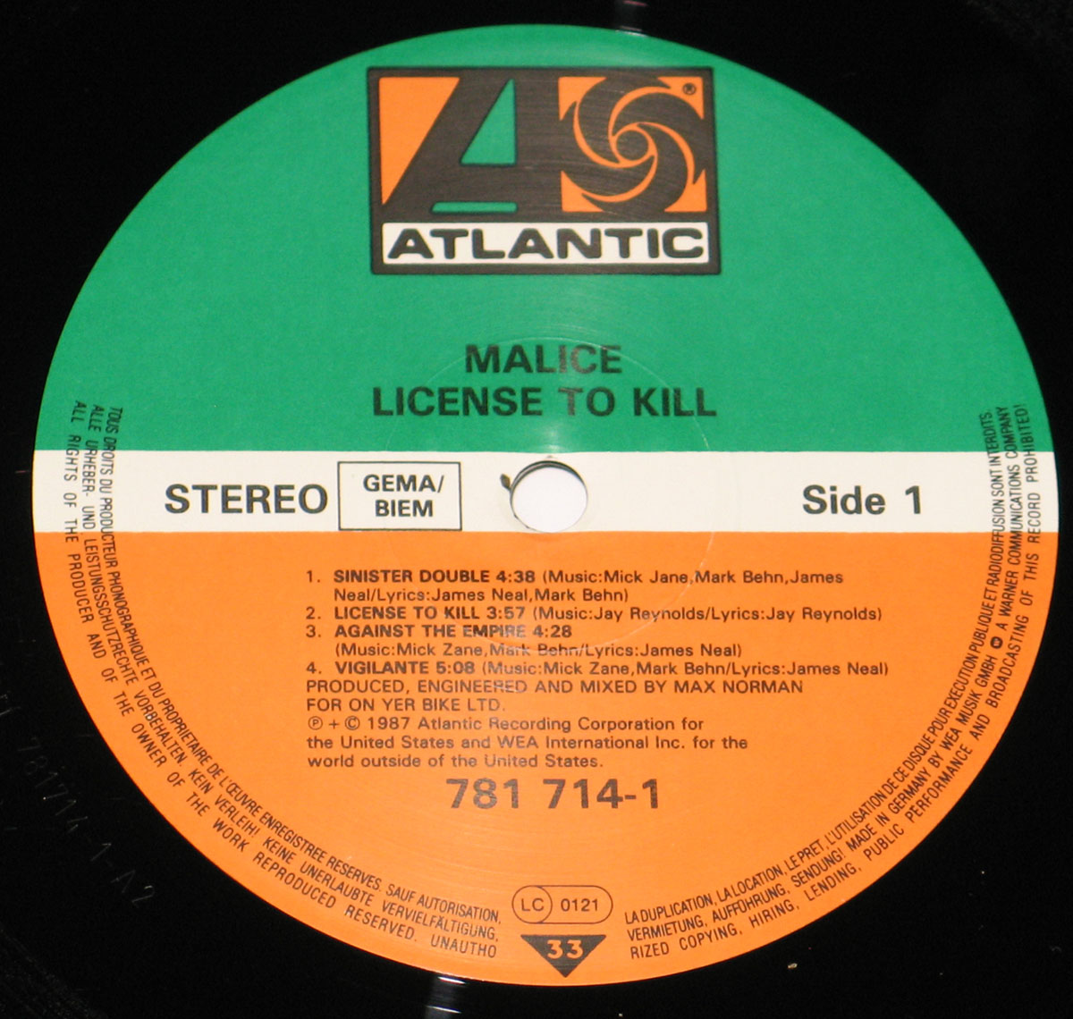 Malice License to Kill Hard Rock, Heavy Metal Album Cover Photos ...