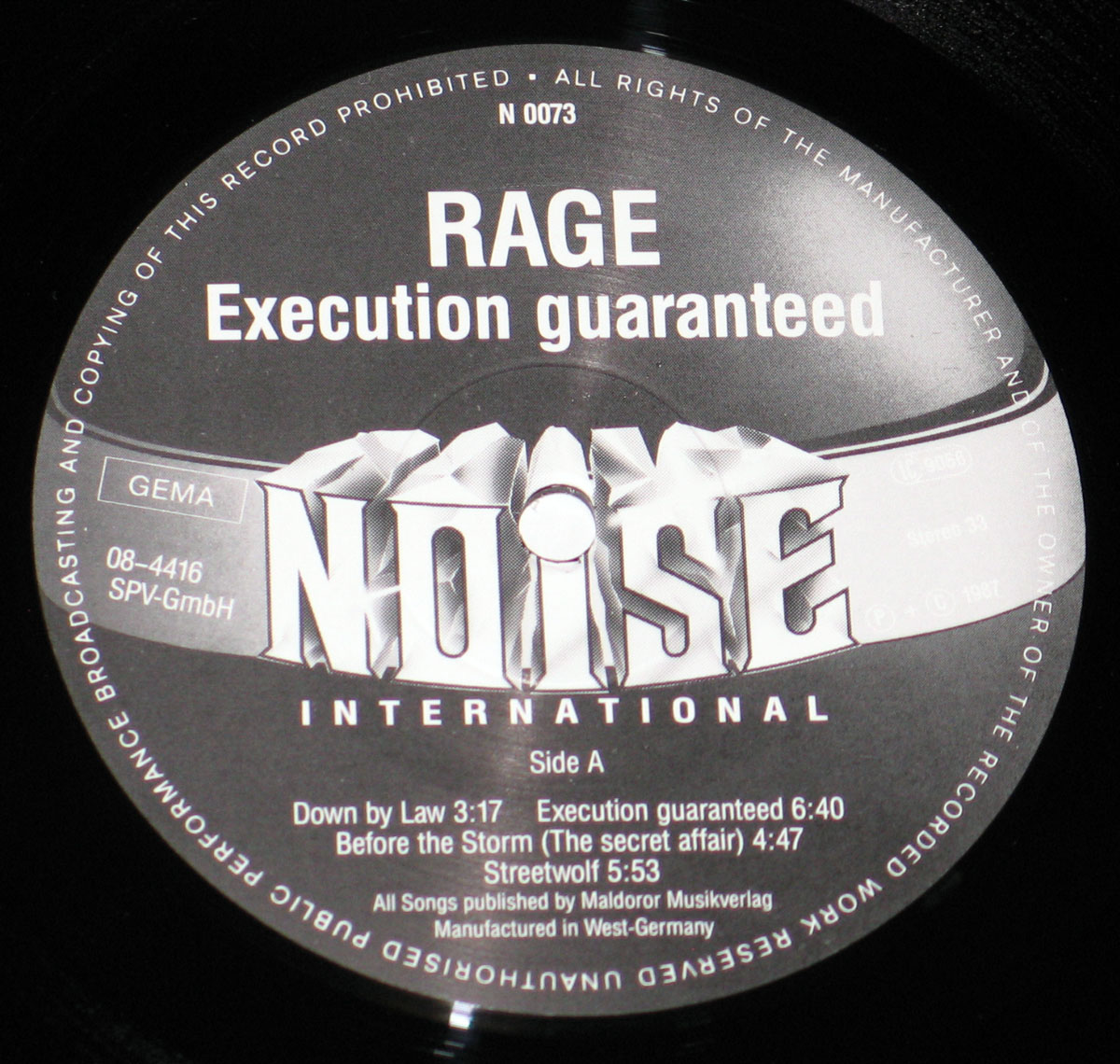 RAGE Execution Guaranteed Speed Heavy Thrash Metal Album Cover Gallery ...