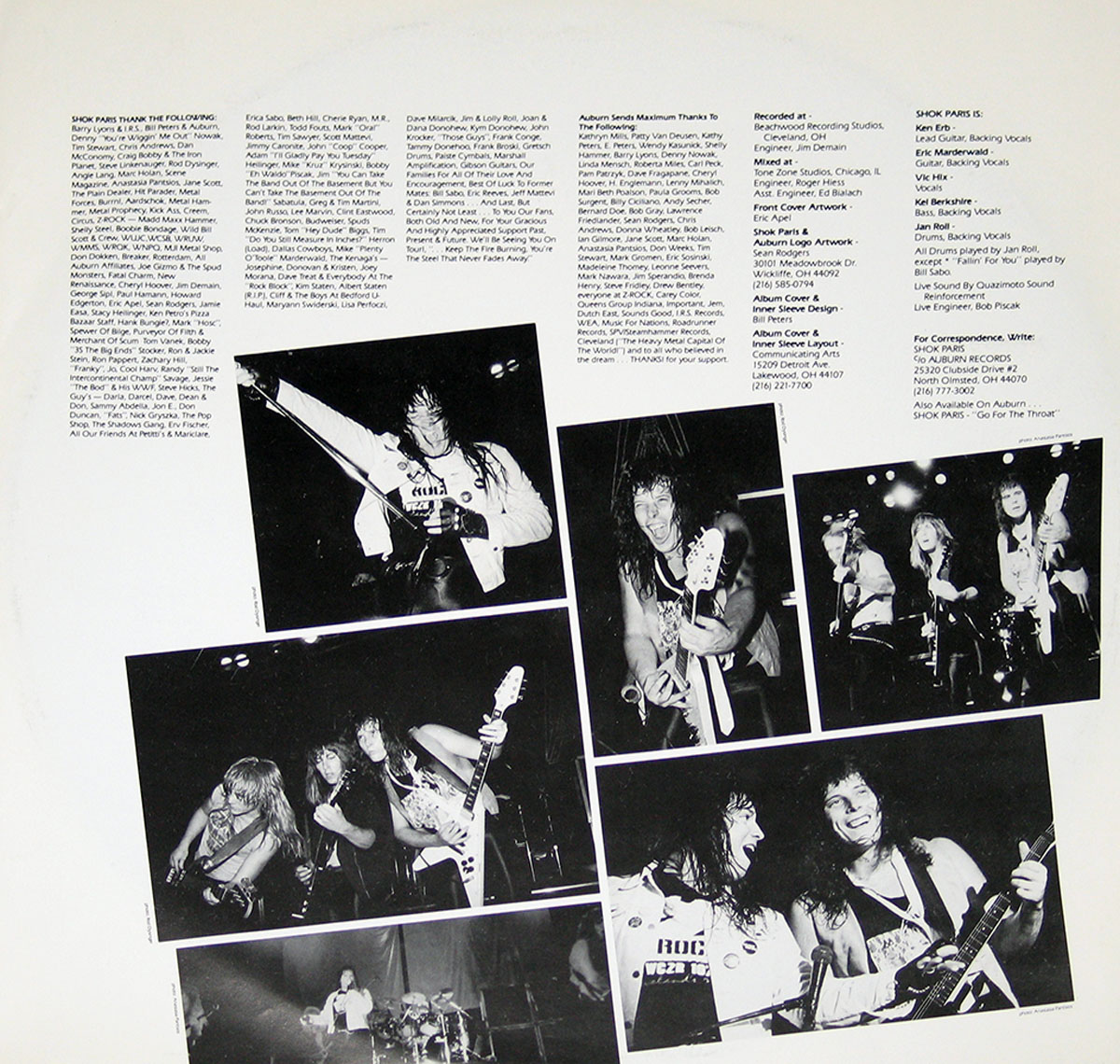 SHOK PARIS – Steel and Starlight Vinyl LP – Rare Dutch Pressing with ...