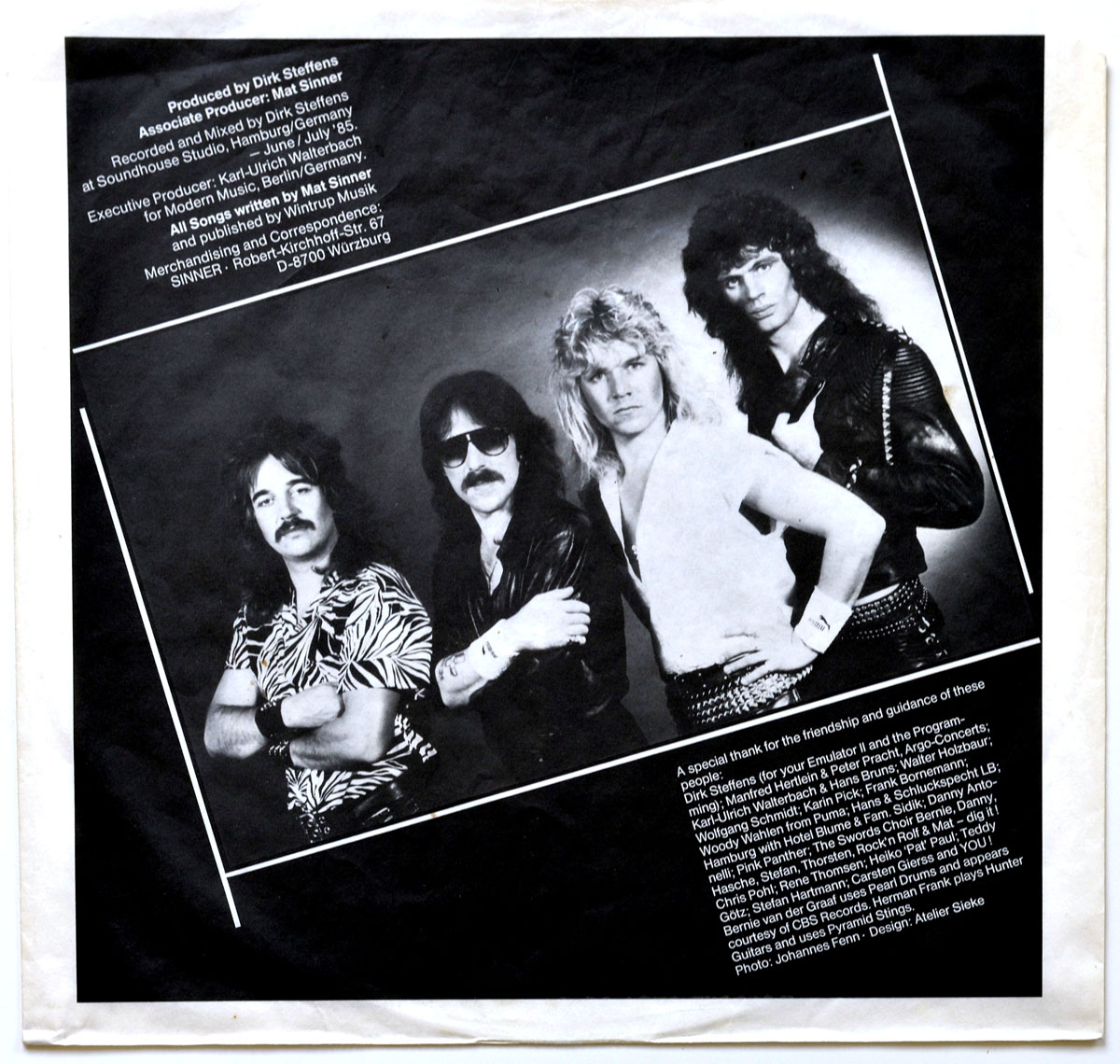 SINNER TOUCH OF SIN Pure Metal Adrenaline Album Cover Photos & 12 ...