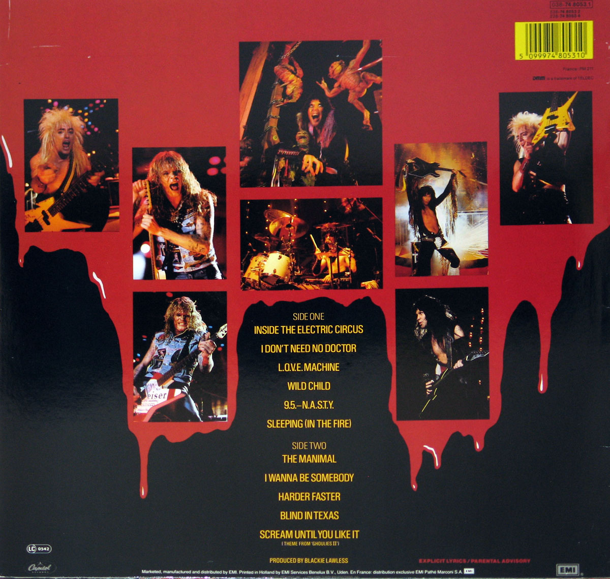 W.A.S.P.'s "Live...In the Raw" captures the band's infamous live energy ...