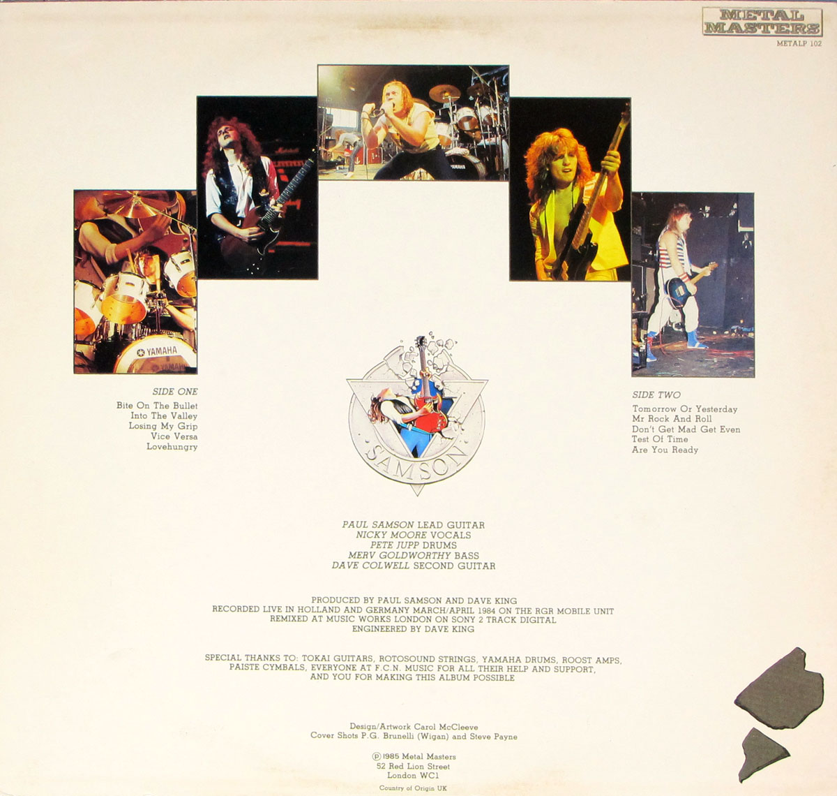 Before Iron Maiden soared, Bruce Dickinson fronted Samson. Their final ...