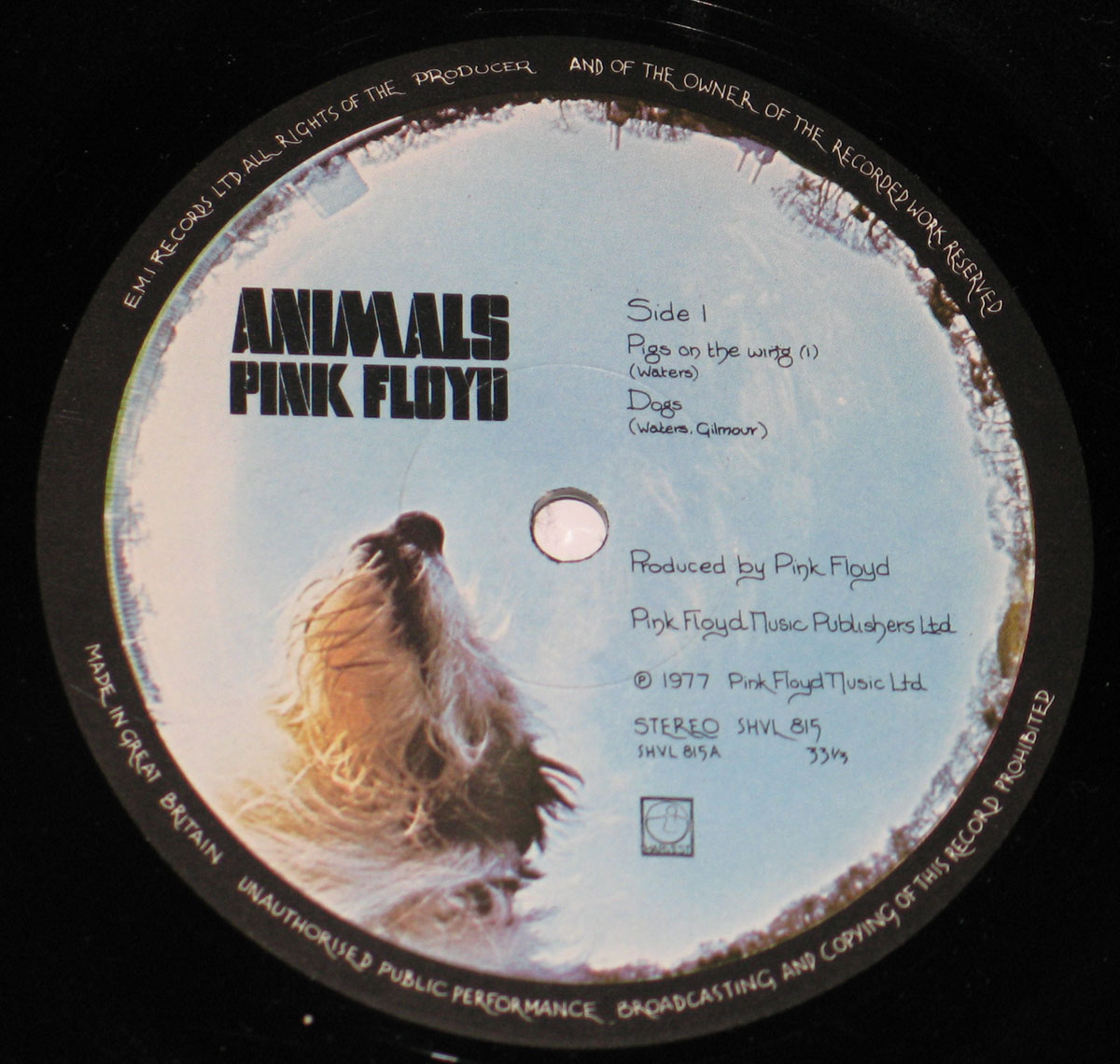 PINK FLOYD Animals Album Cover Gallery & 12" LP Vinyl Discography ...