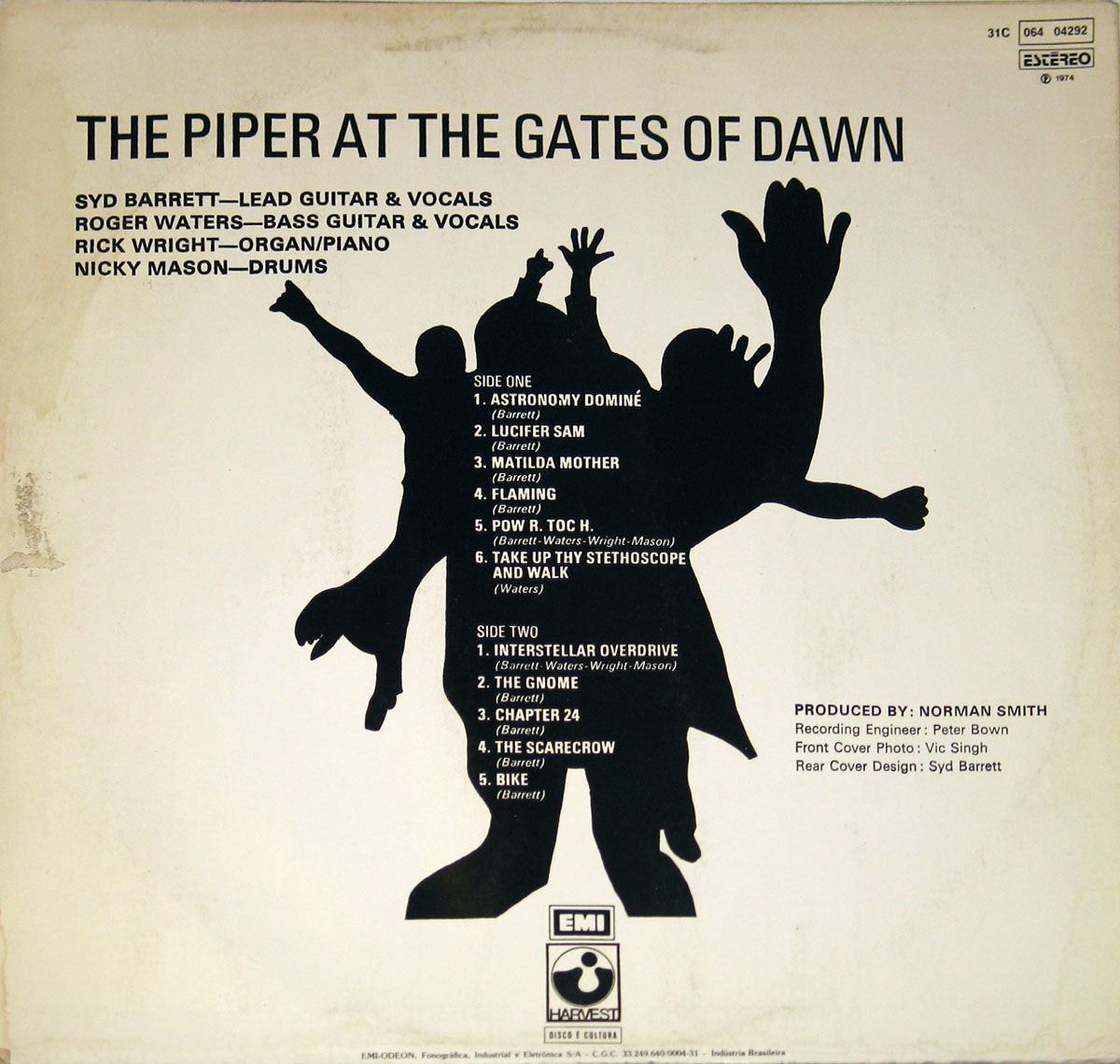 PINK FLOYD PIPER AT THE GATES OF DAWN Album Cover Gallery & 12" Vinyl ...
