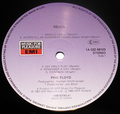 Pink Floyd – Relics (1971) The Rare Compilation That Keeps Vinyl ...