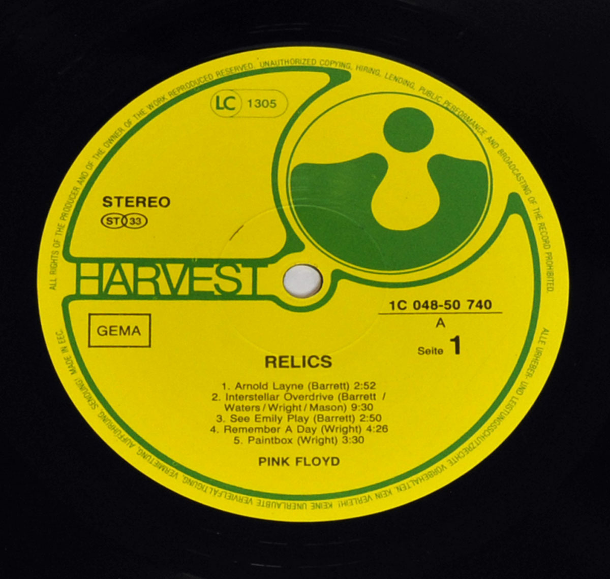 PINK FLOYD Relics Germany Made in the EEC Album Cover Gallery & 12 ...