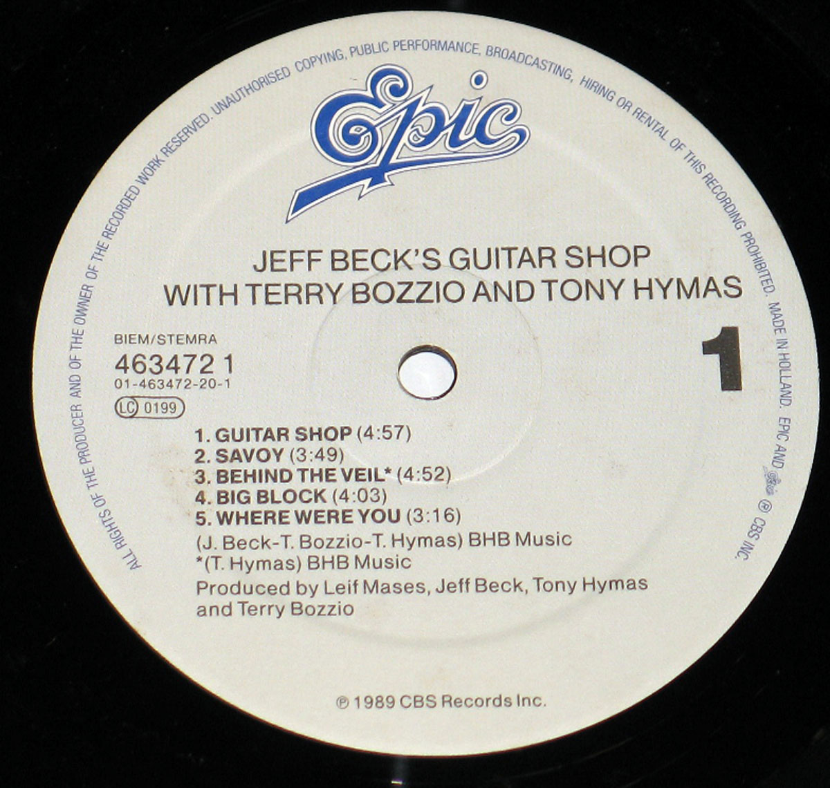 Jeff Beck’s “Guitar Shop” – The Grammy-Winning 1989 Vinyl That ...