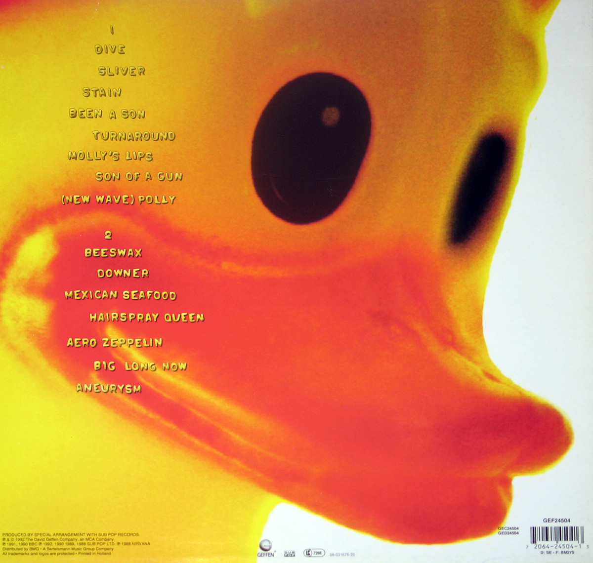 NIRVANA Incesticide Vinyl Album Cover Gallery & Information #vinylrecords