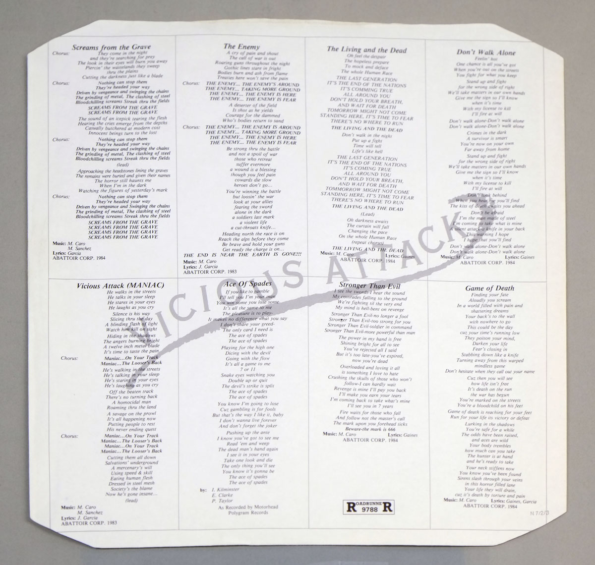 ABATTOIR Vicious Attack This album "ABATTOIR Vicious Attack" is the ...