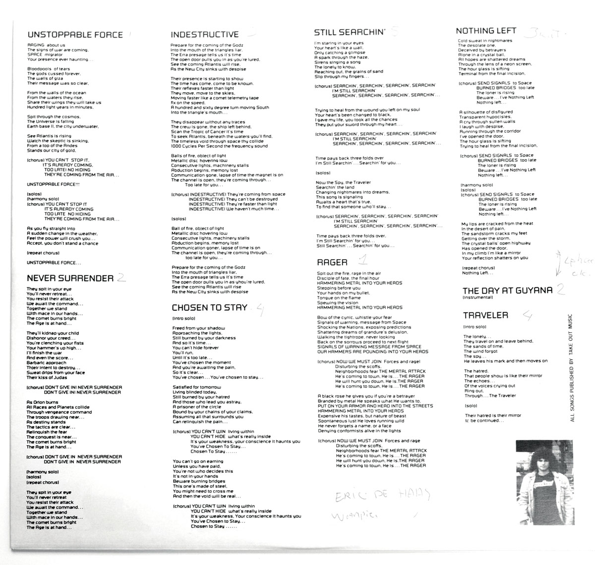AGENT STEEL Unstoppable Force Album Cover Gallery and 12" Vinyl LP ...