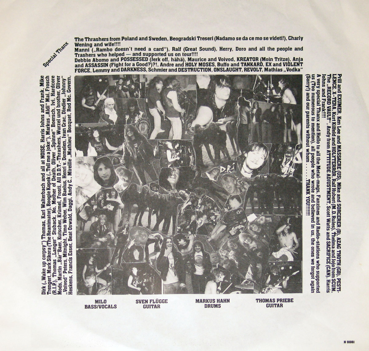 DEATHROW Raging Steel Thrash Metal Europe Album Cover Photos & Detailed ...