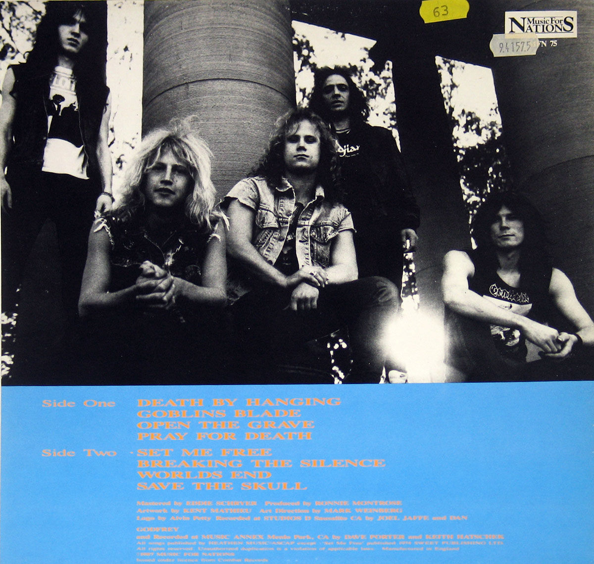 HEATHEN Breaking the Silence Speed/Thrash Metal Album Cover Gallery ...