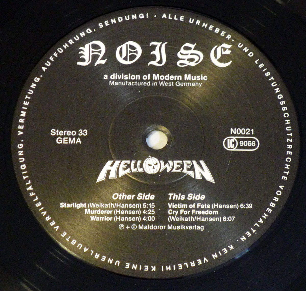 Helloween Self-titled Debut Album Power Speed Thrash Metal Album Cover ...