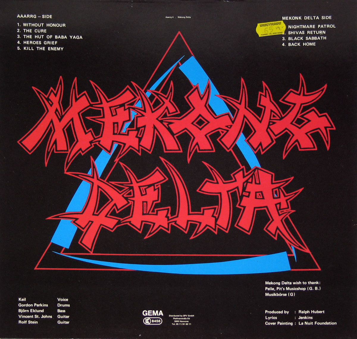 MEKONG DELTA - S/T Self-Titled is the first official full-length album ...