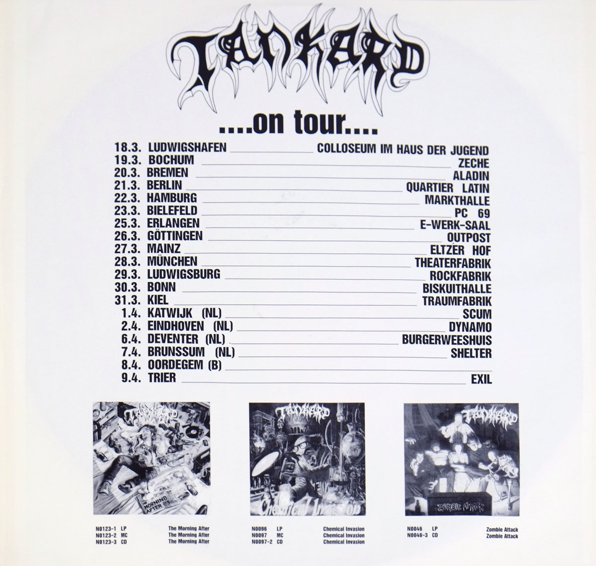 TANKARD Alien Thrash Metal 12" EP Vinyl Album Cover Gallery ...