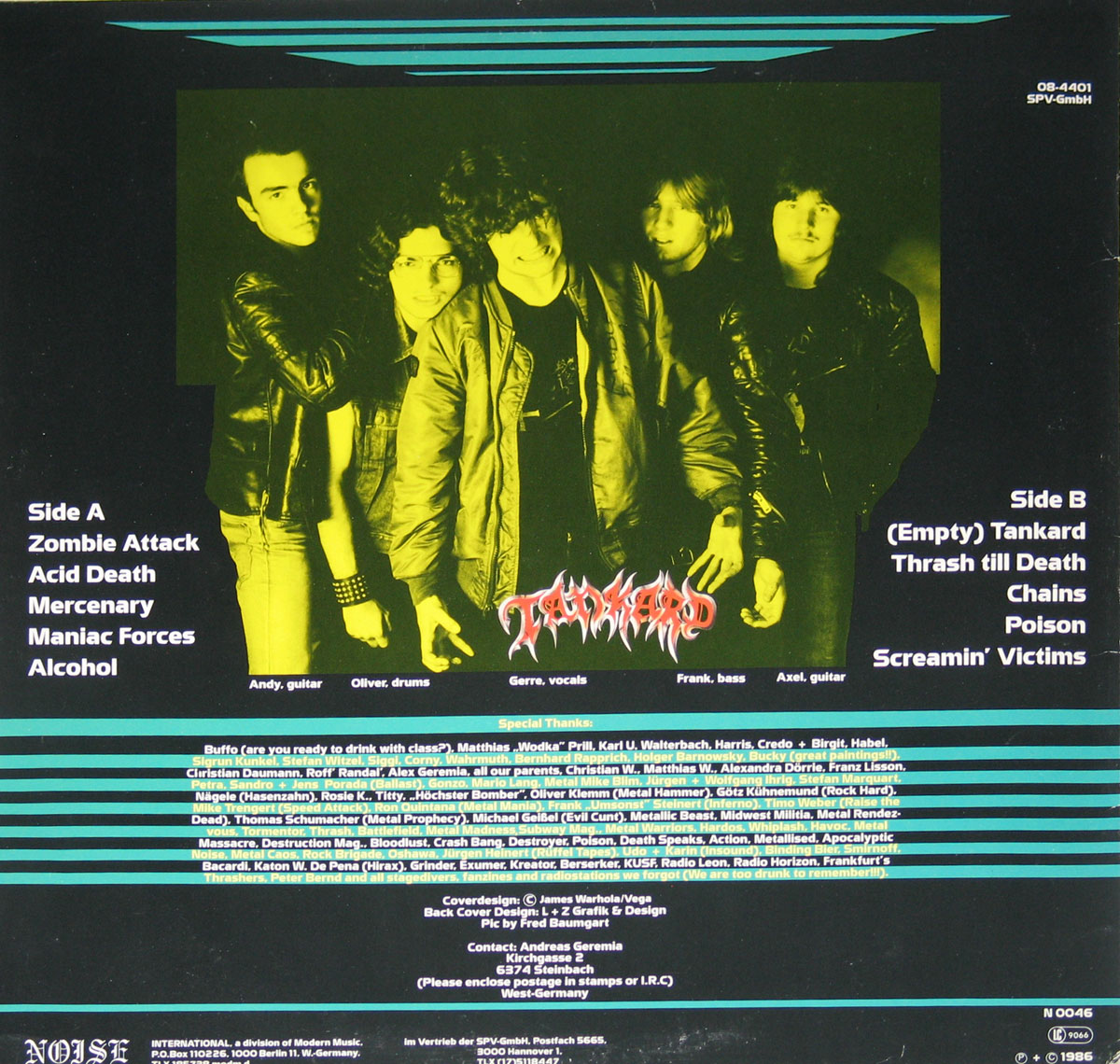 TANKARD Zombie Attack Thrash Metal Masterpiece: Zombie Attack Album in ...